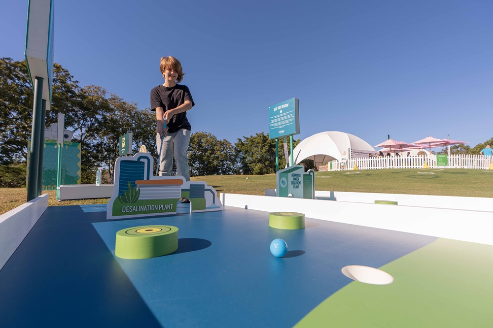 Putt through the urban water cycle in new mini golf course